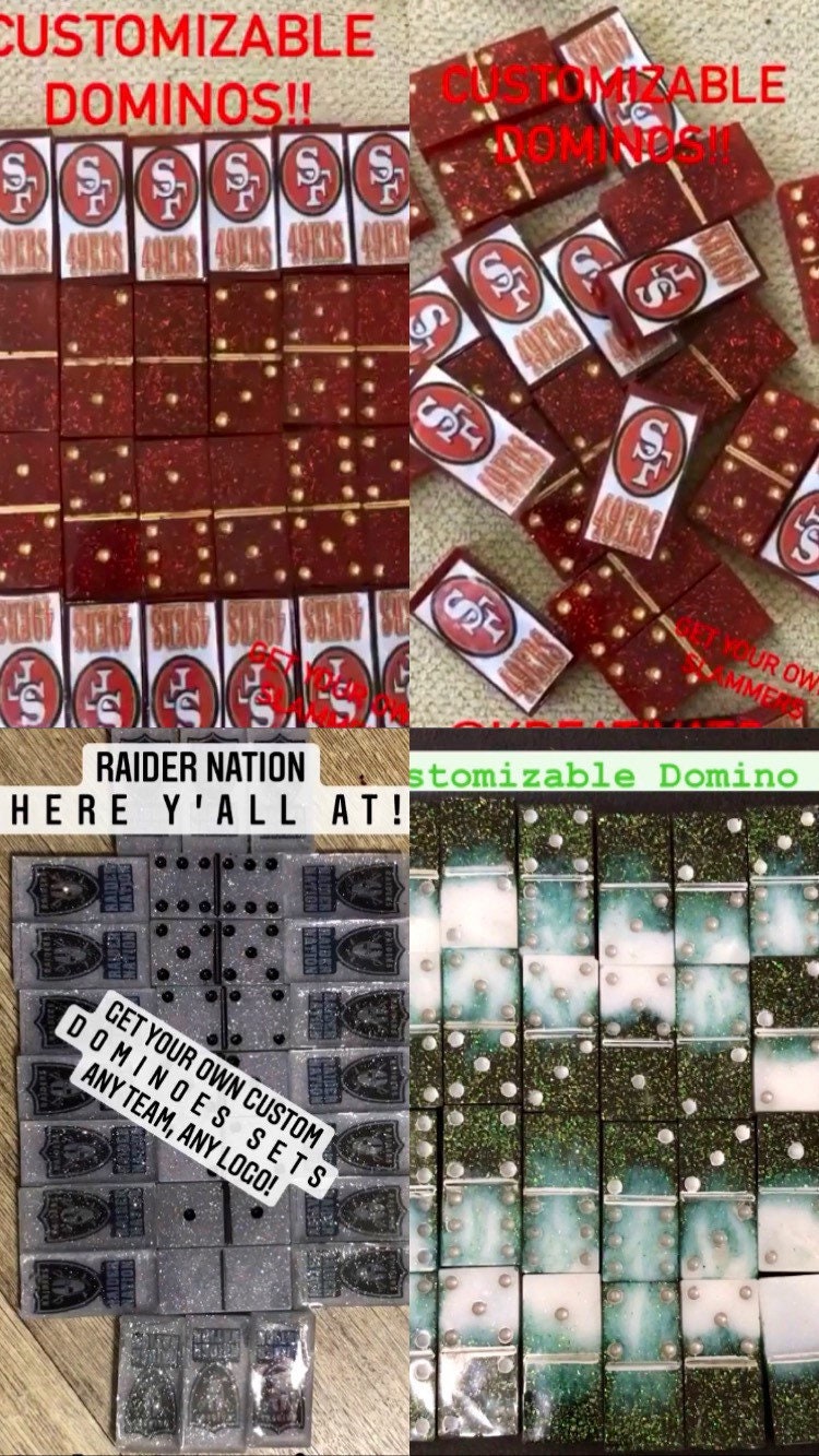 Custom Dominoes Sets Handmade Personalizeable - Etsy