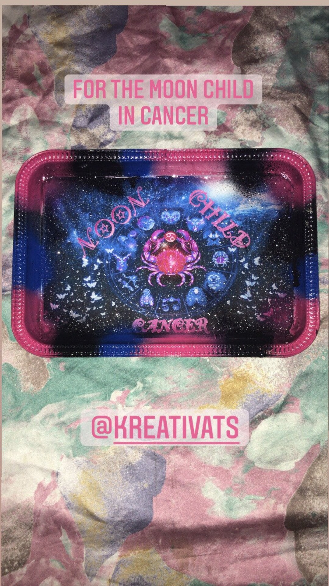 Moon Child Cancer Zodiac Tray - Etsy UK