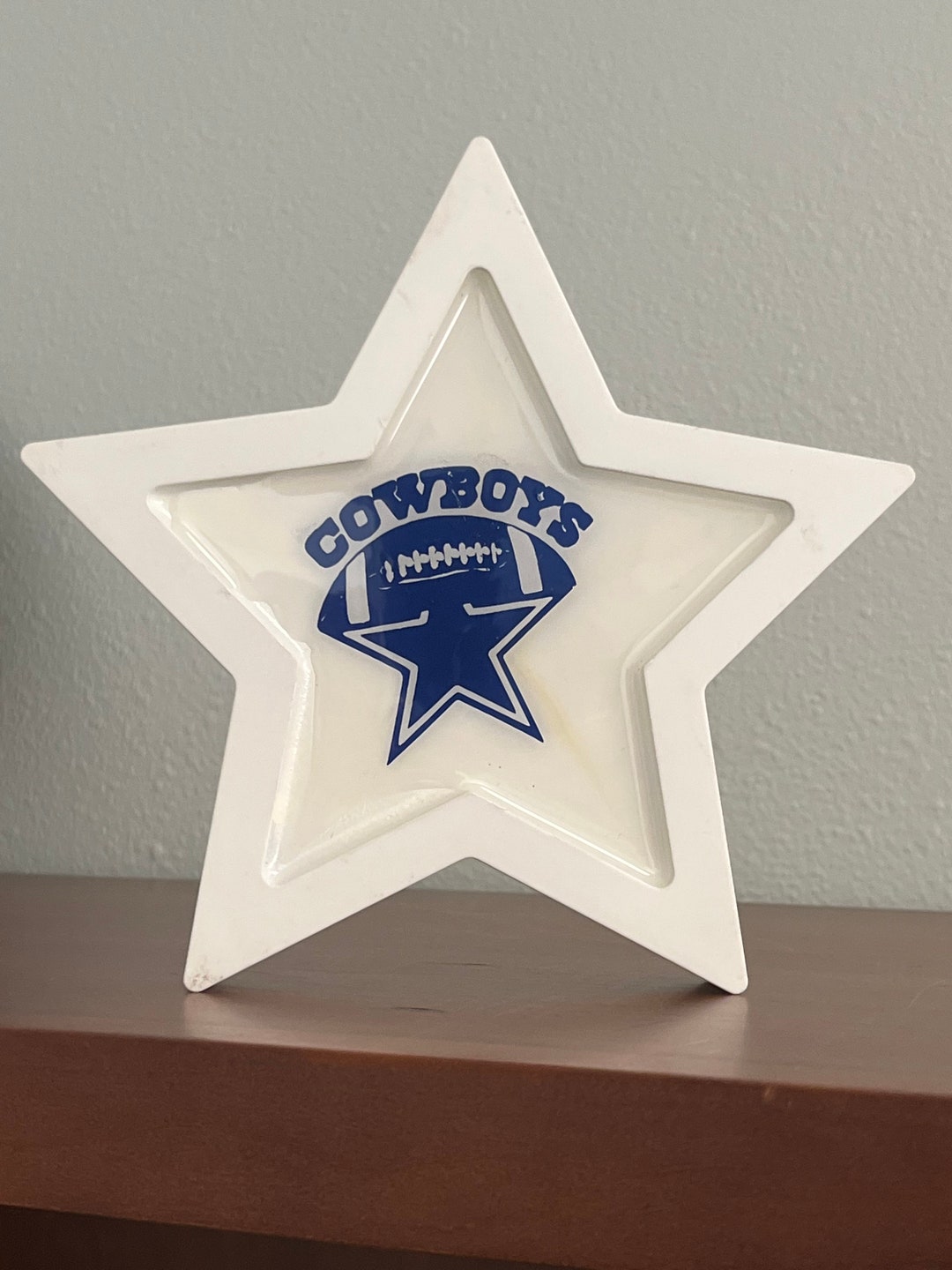 Dallas Cowboys Star Desk / Wall Decor Mancave Ready - Etsy