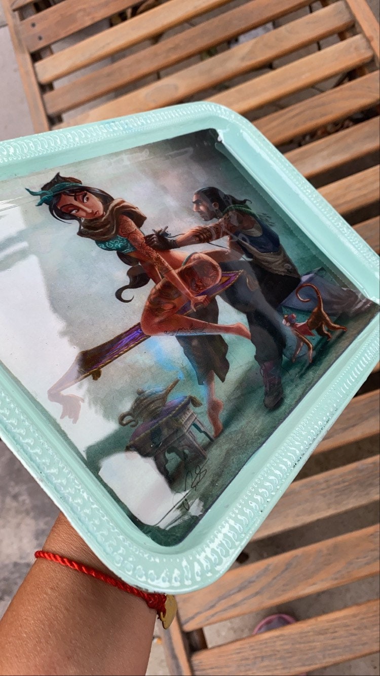 Handmade Inked Disney Princess Trays - Etsy