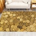 Gold Gold Rug Gold Pattern Rug Area Rug Modern Rug - Etsy