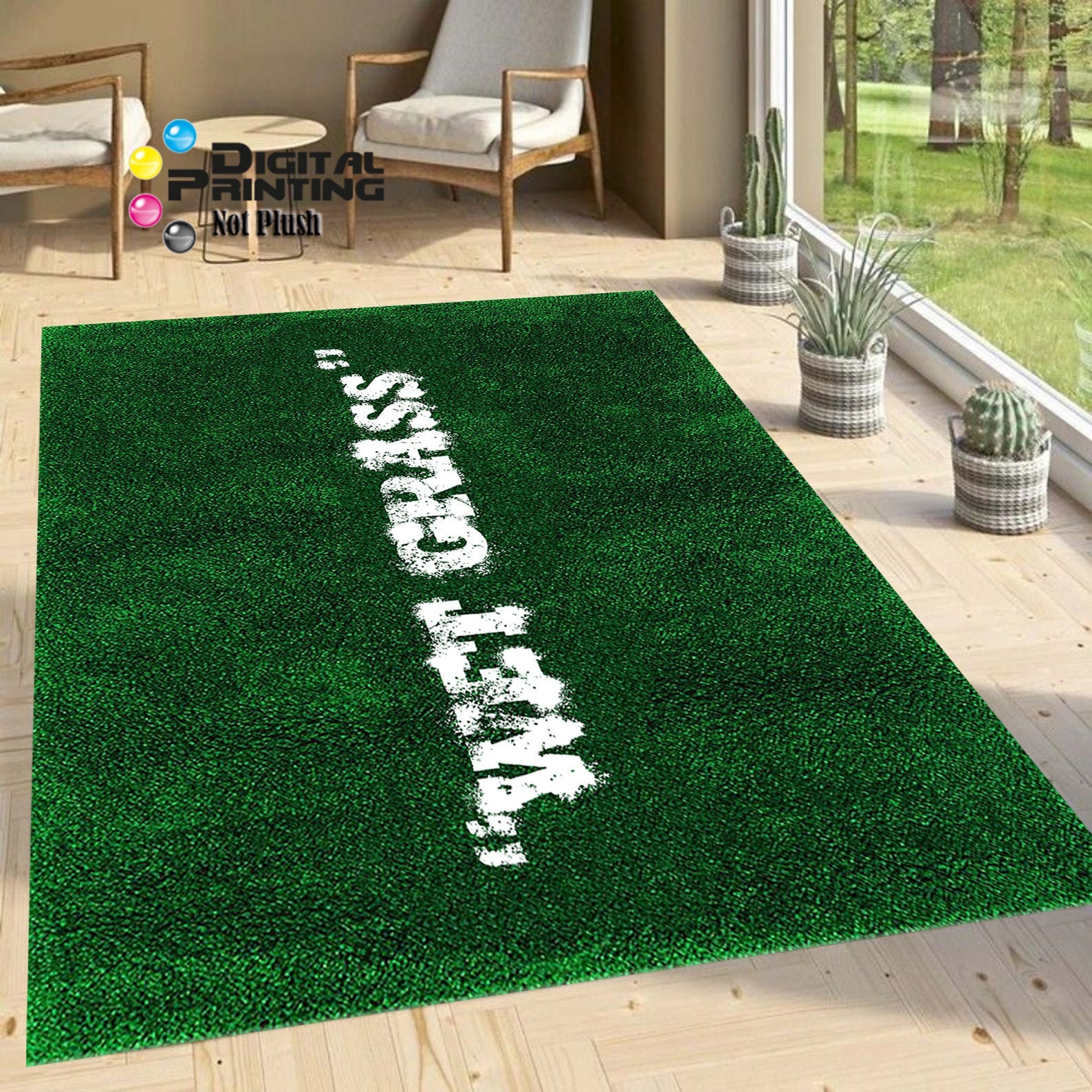 Wet Grass Patterned Carpet Living Room Carpet Gift for Him - Etsy