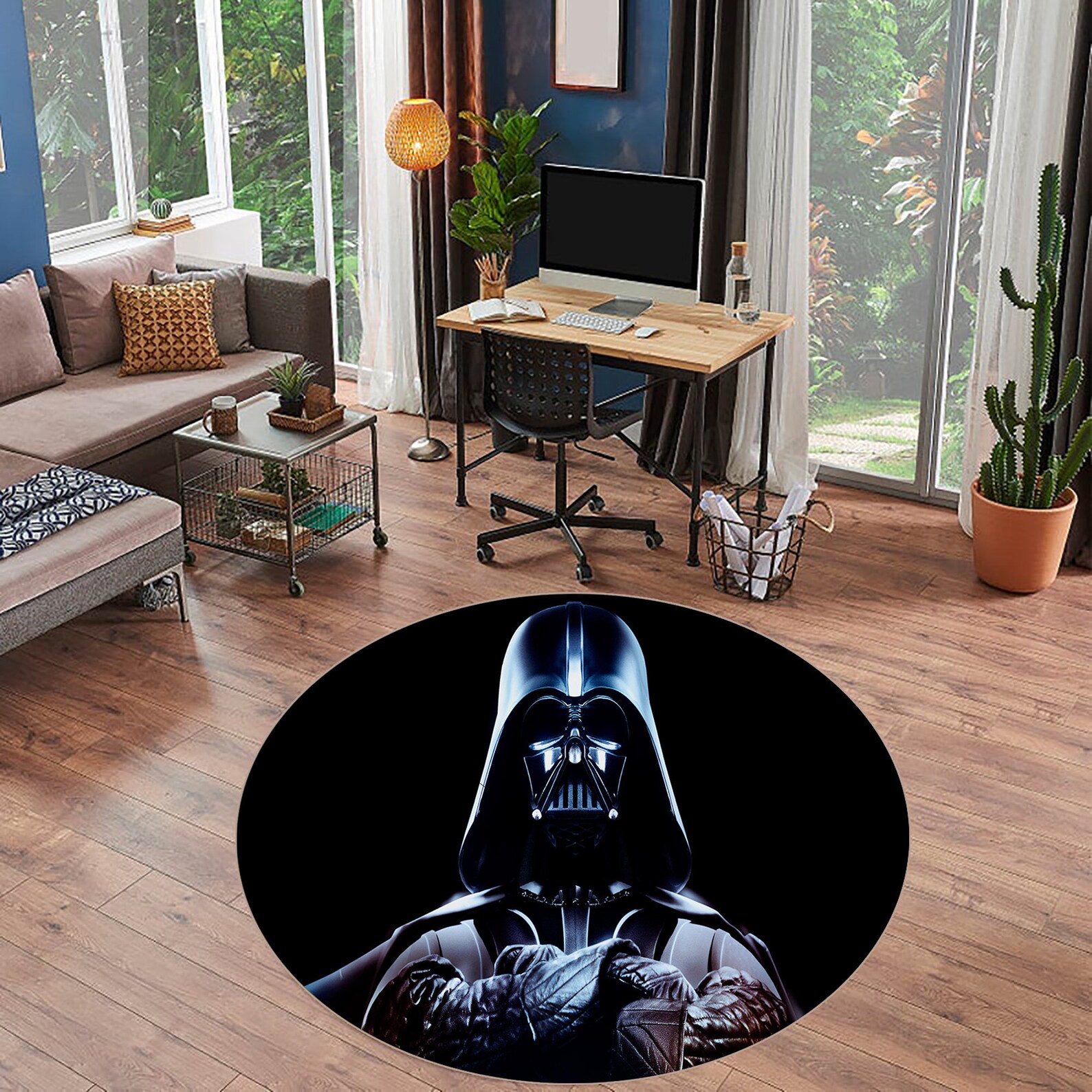 Star Wars Round Rug Round Rug Star Wars Patterned - Etsy UK