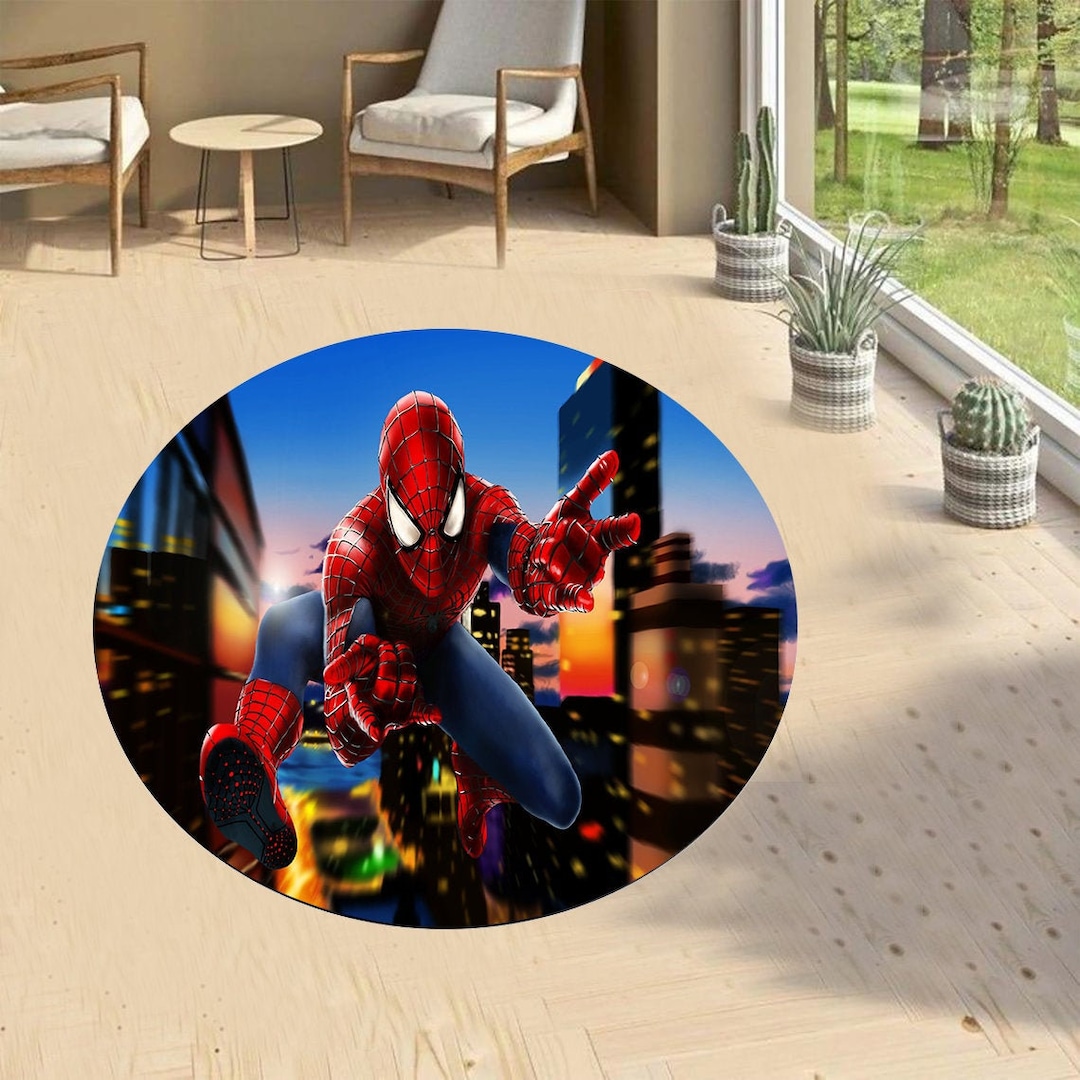 Boys Room, Spiderman Bedroom Decor, Spiderman Gifts, Themed Rug ...