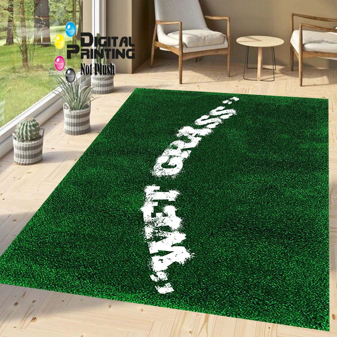 Wet Grass Patterned Carpet Living Room Carpet Gift for Him - Etsy