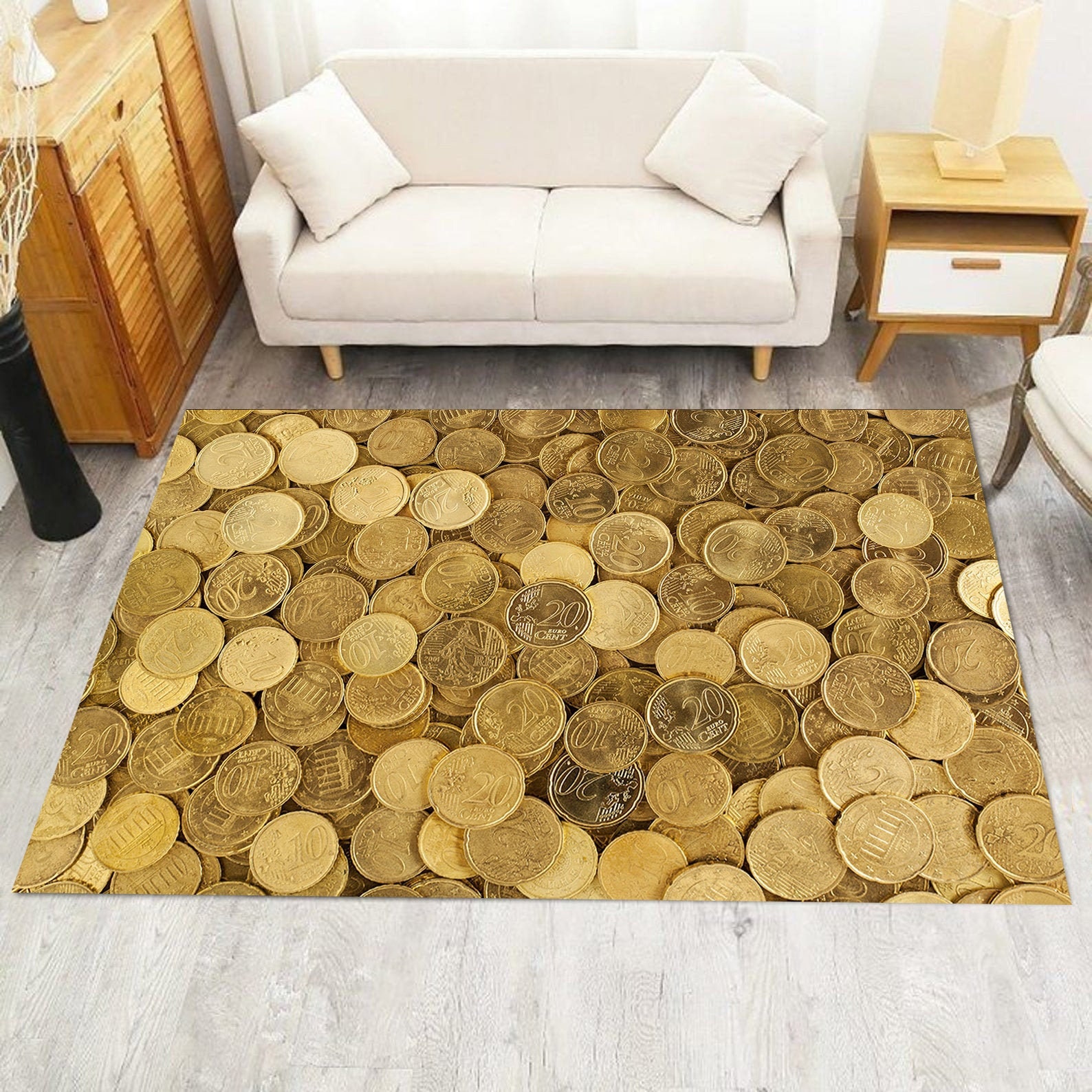 Gold Gold Rug Gold Pattern Rug Area Rug Modern Rug - Etsy