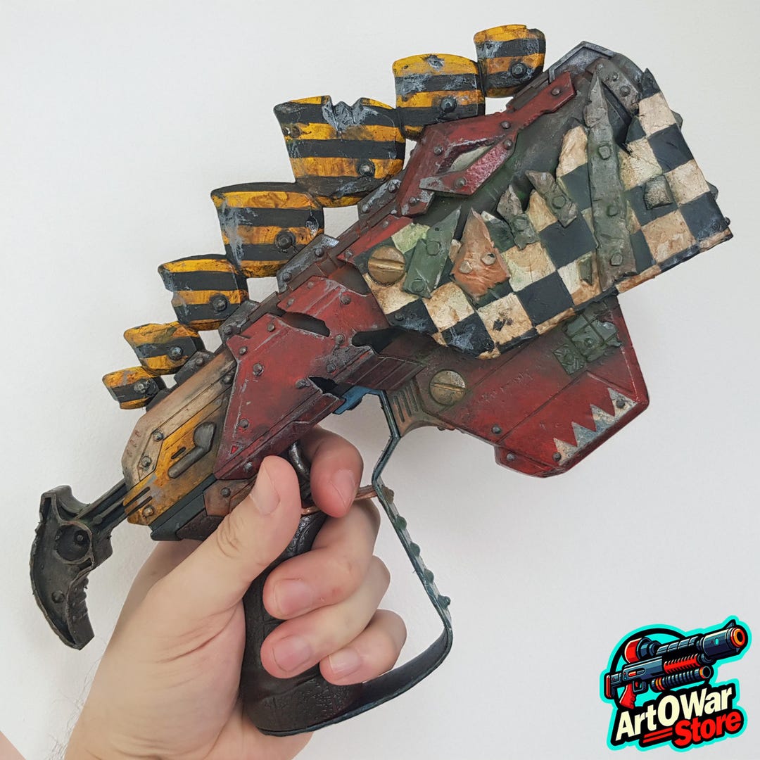 The 'red Orc Chompa' Nerf Blaster, Custom Modded & Painted, Cosplay ...