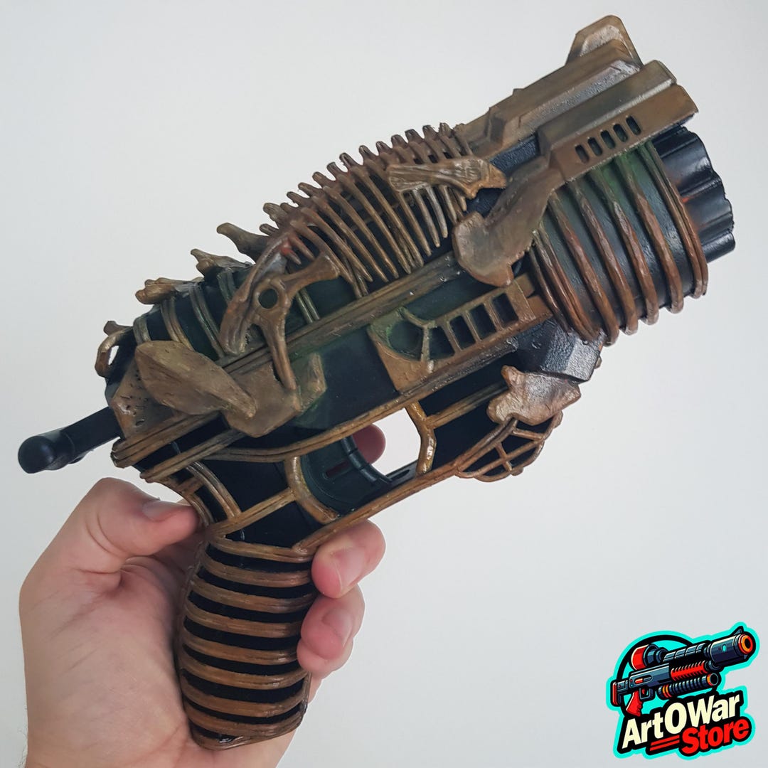 The 'bone Gun' Fantasy Nerf Blaster, Custom Modded & Painted, Cosplay ...