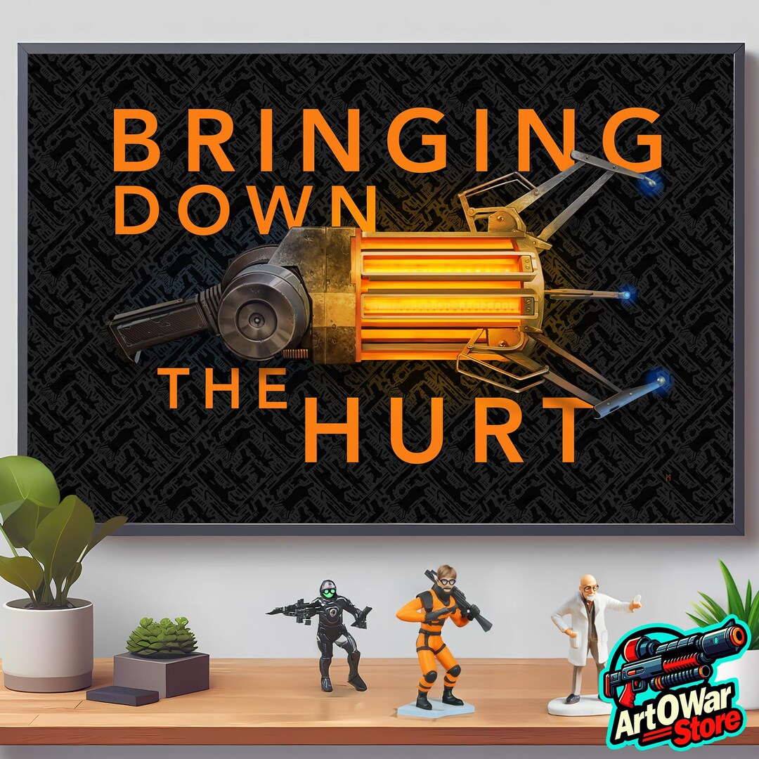 HALF-LIFE Gravity-gun Art Print Gaming Print, Gamer Gift Present, Sci ...