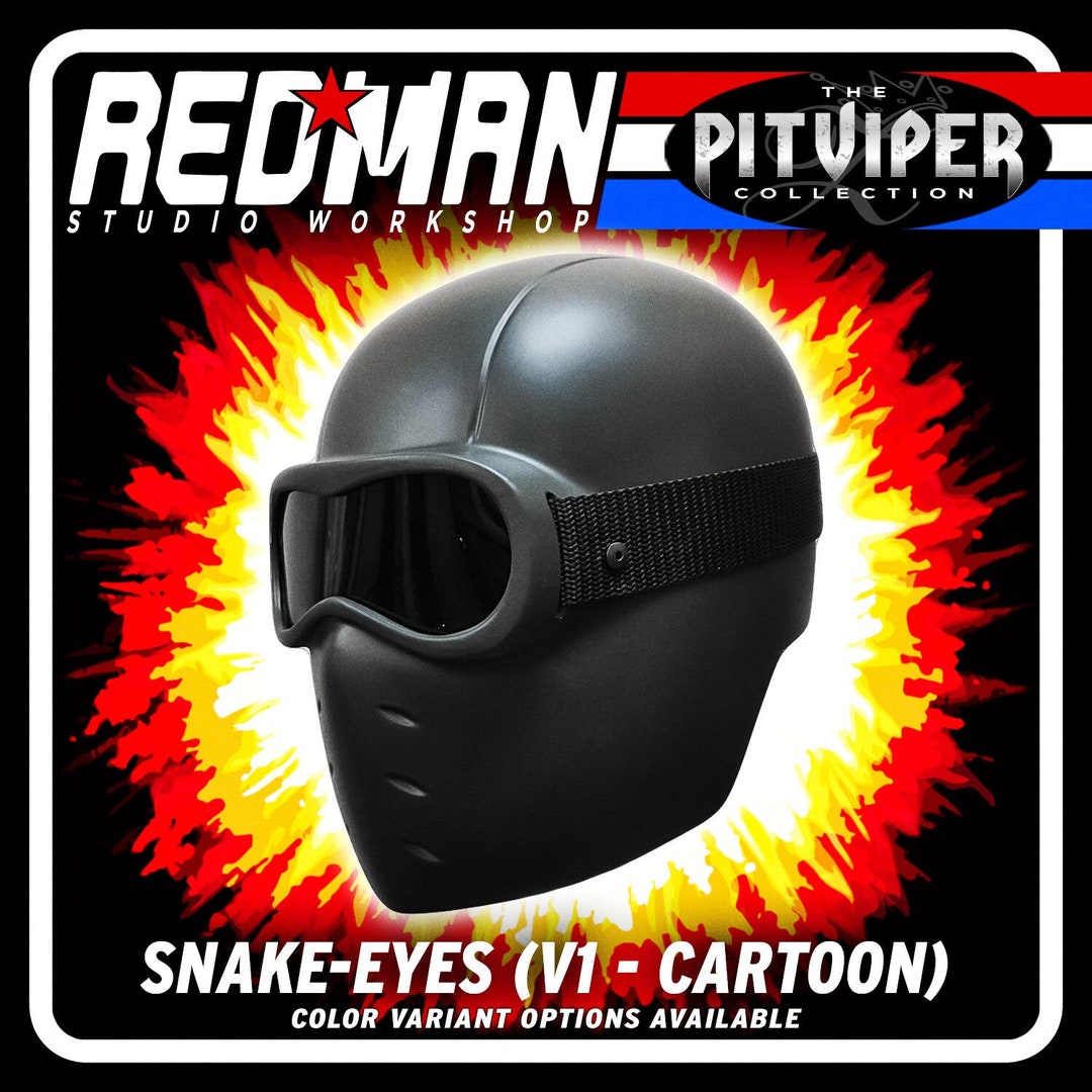 Snake Eyes Helmet 1983 Cartoon Version - Etsy