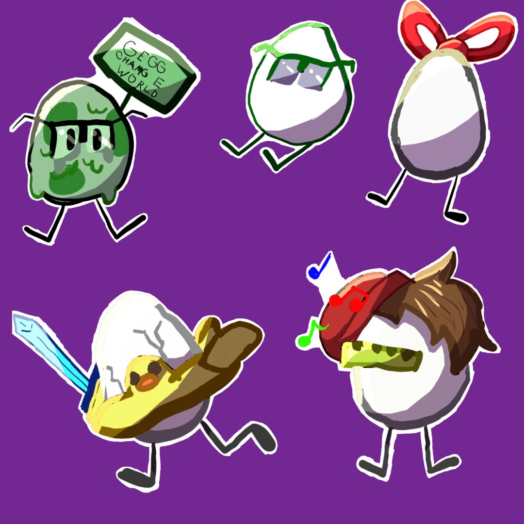 Mi Huevos QSMP Egg Stickers - Etsy