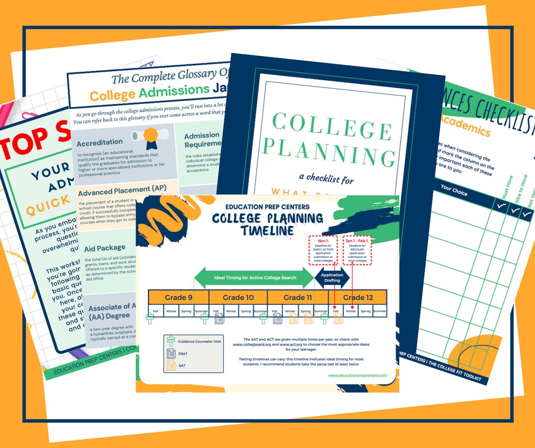 The College Planning Toolkit: High School Prep Edition - Etsy