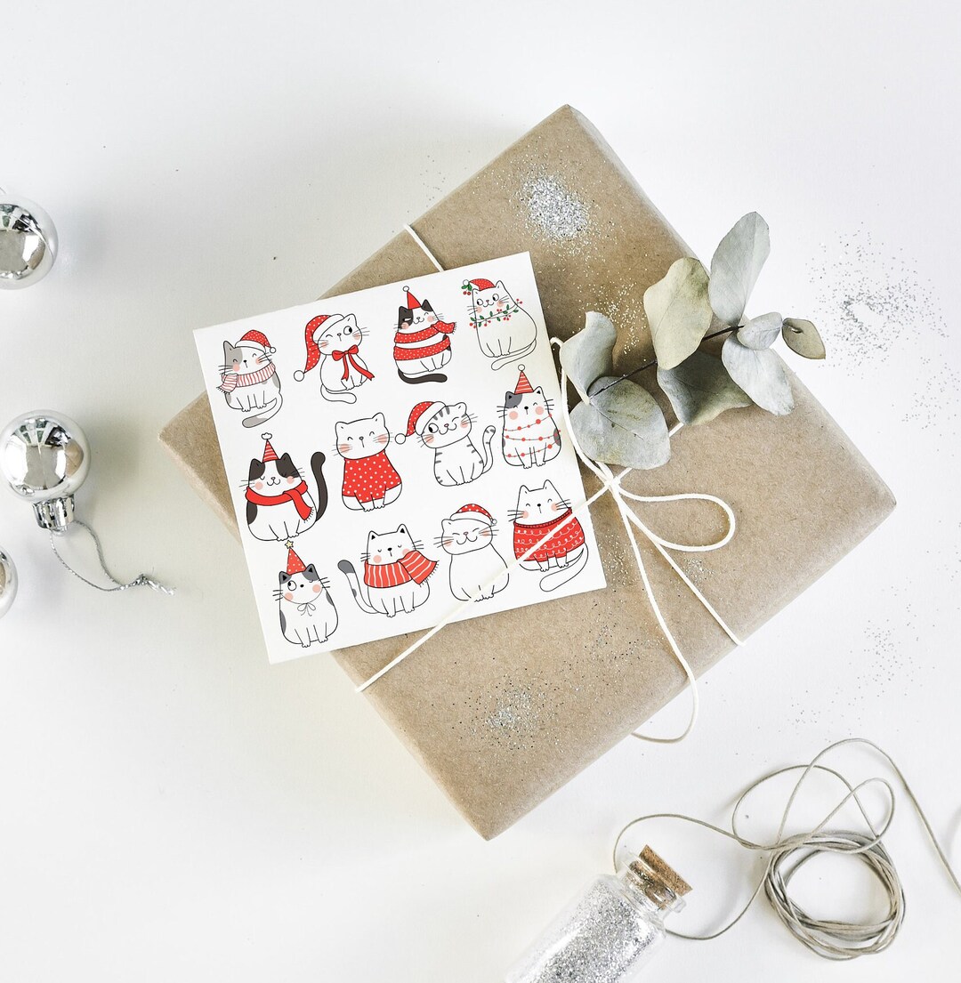 Kitty Cat Funny Christmas Card - Etsy