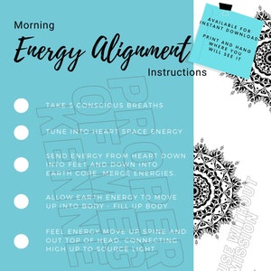 Energy Alignment Instructions - Printable Download - Etsy