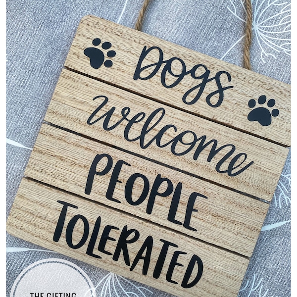Dog Welcome Sign - Etsy UK