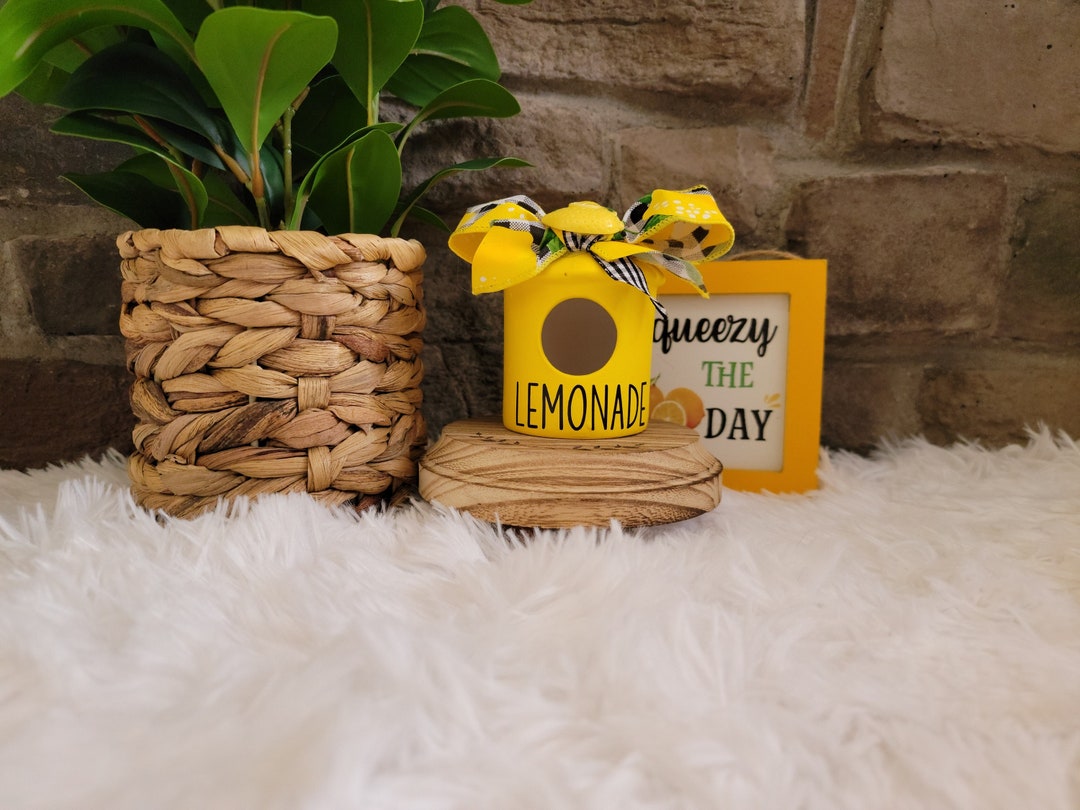 Lemonade Mini Birdhouse/summer/lemon Decor/yellow - Etsy