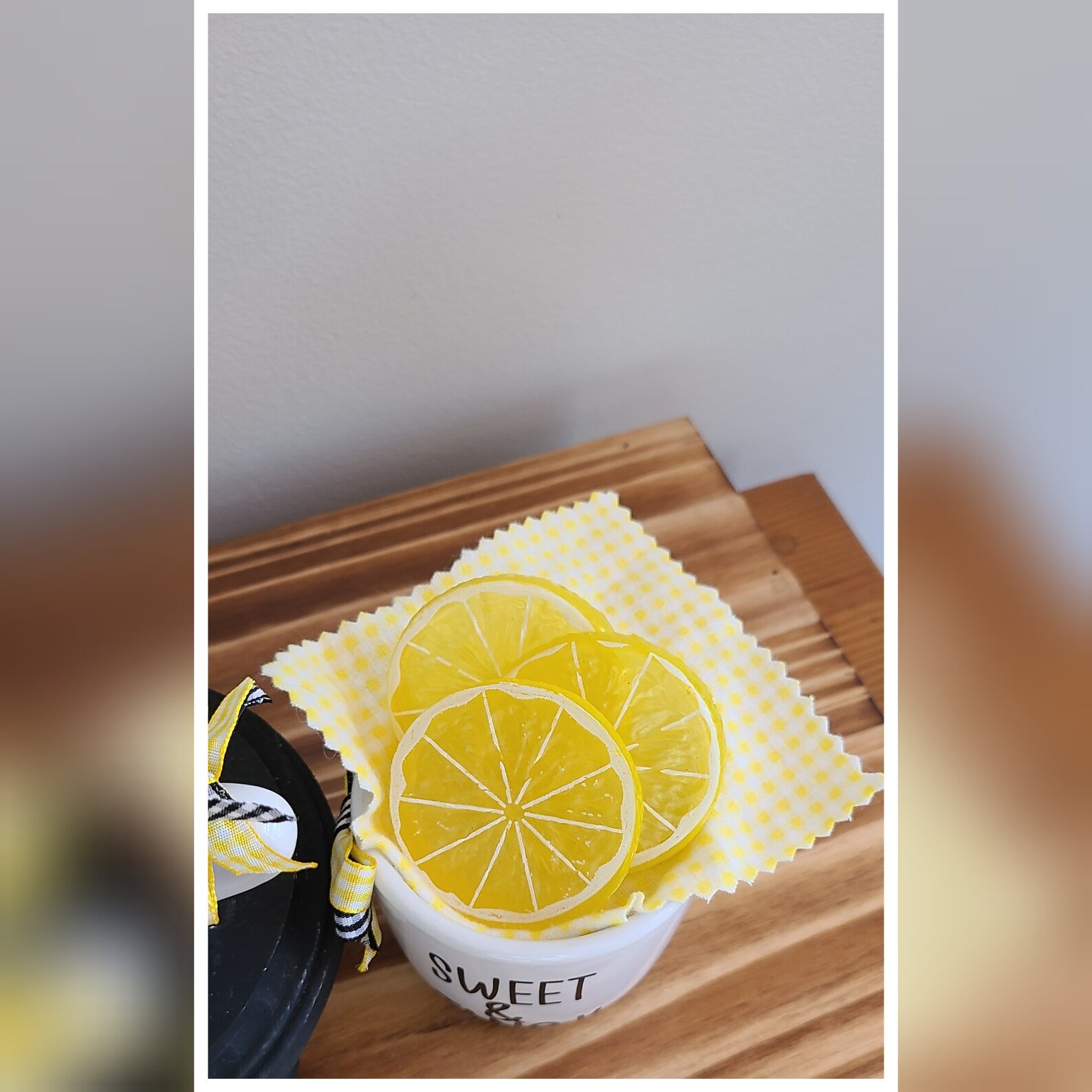 Lemon Tiered Tray Bundle/Farmhouse Decor/Lemon Decor/Mix and | Etsy