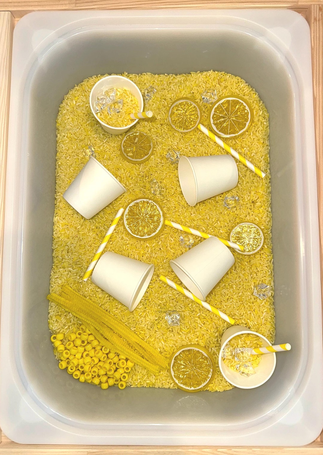 Lemonade Sensory Bin Kit- Pretend Play & Summer Fun - Etsy