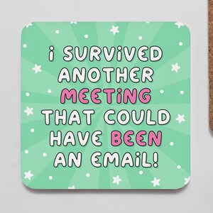 Funny Work Coaster - Gift for Work Friend, Funny Coaster, Work Bestie ...