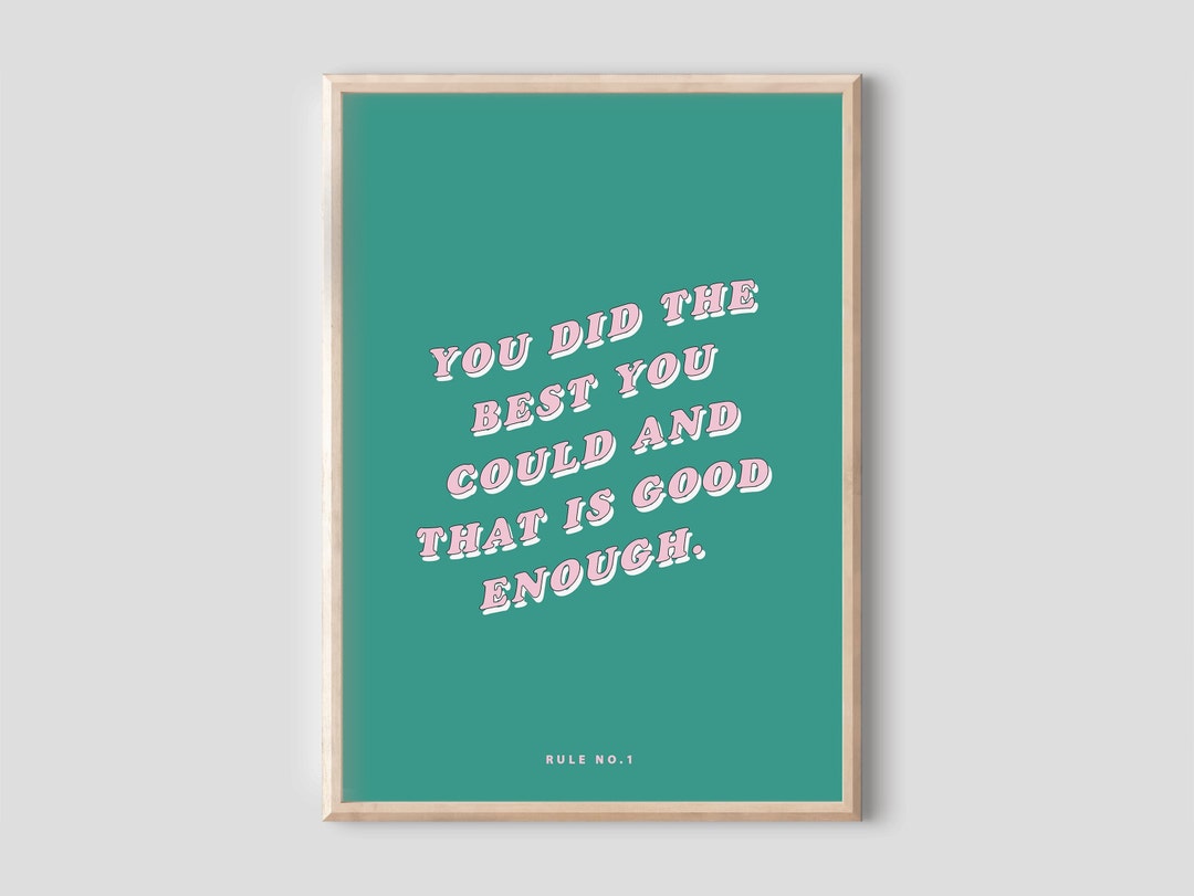 Inspirational Print – Happy Motivational Quote, Empowering Gift ...
