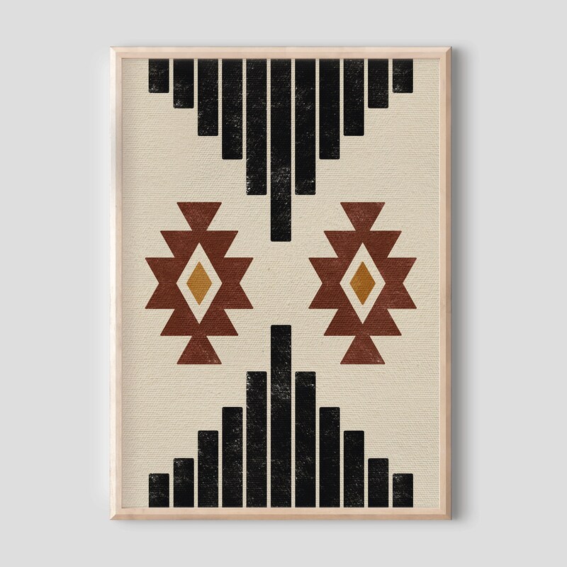 Aztec Wall Art - Etsy UK