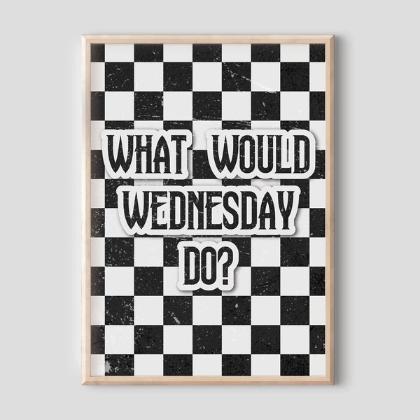 Jenna Ortega Wednesday Wall Art - Etsy