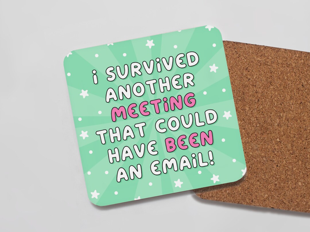 Funny Work Coaster - Gift for Work Friend, Funny Coaster, Work Bestie ...