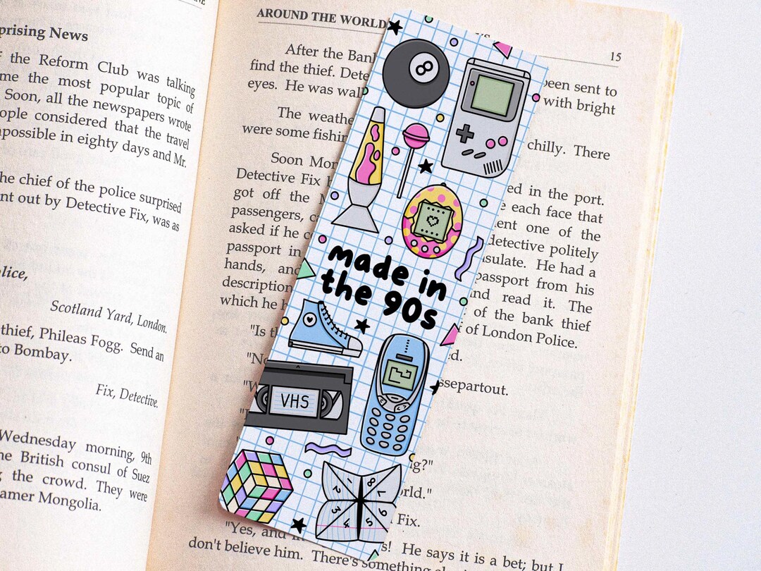 90s Kid Bookmark - 90s Nostalgia, 90s Kid Gift, Born in the 90s, Retro ...