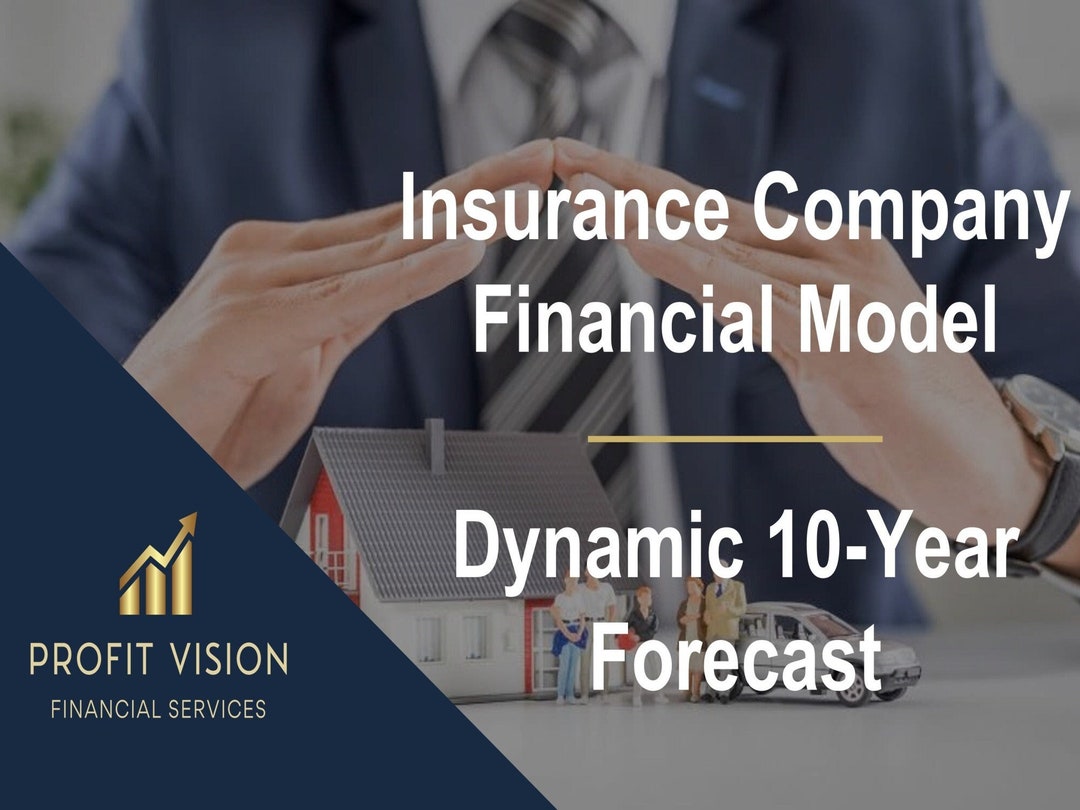 Insurance Company Financial Model Dynamic 10 Year Forecast - Etsy