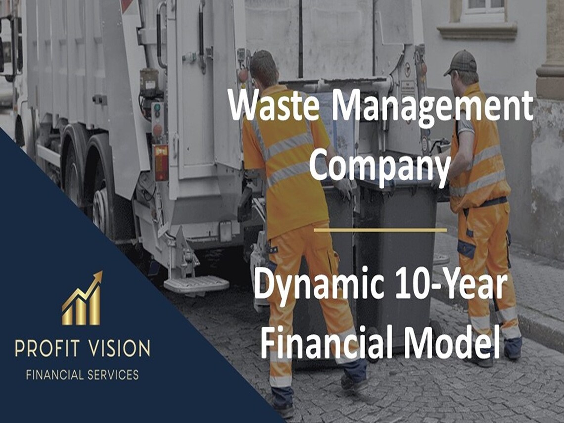 Waste Management Company Dynamic 10 Year Financial Model - Etsy