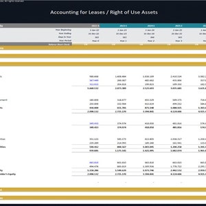 Accounting for Leases & Right-of-use Assets Template - Etsy