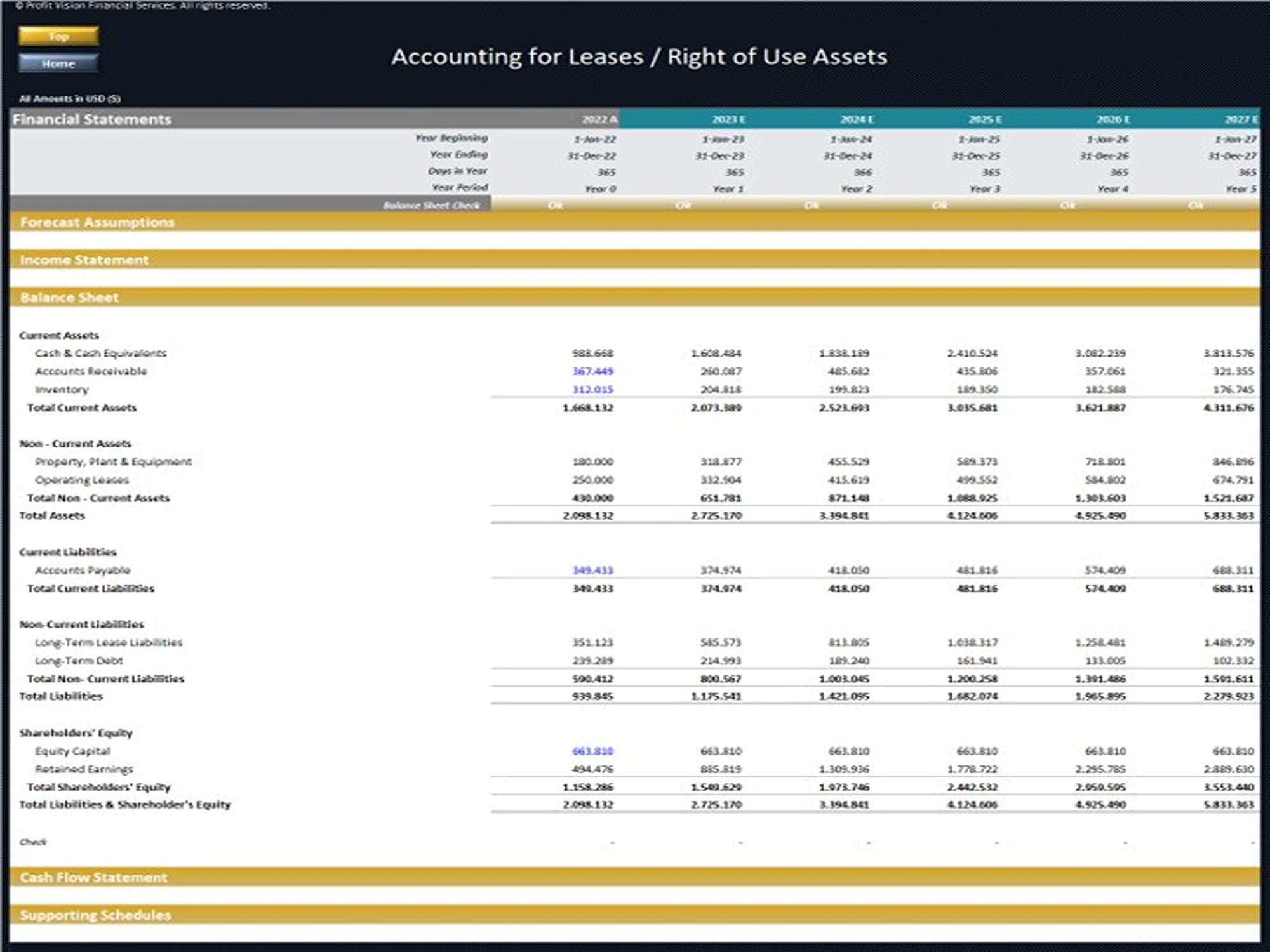 Accounting for Leases & Right-of-use Assets Template - Etsy