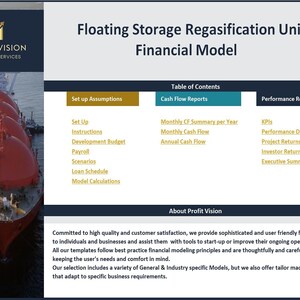 Floating Storage Regasification Unit - Project Finance Model - Etsy