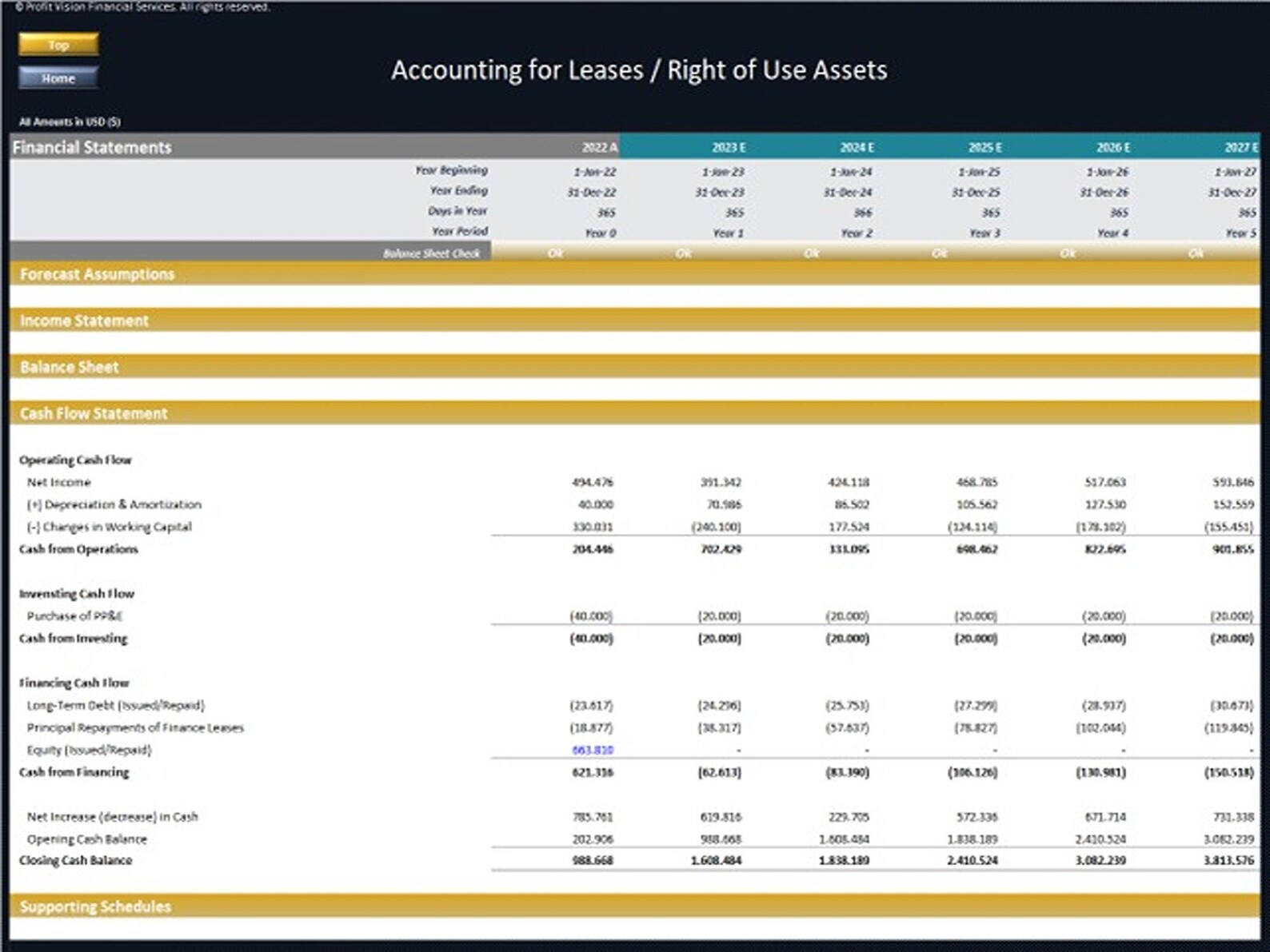 Accounting for Leases & Right-of-use Assets Template - Etsy