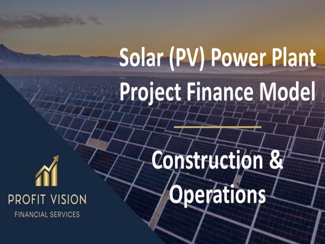 Solar (PV) Power Plant - Project Finance Model - Etsy