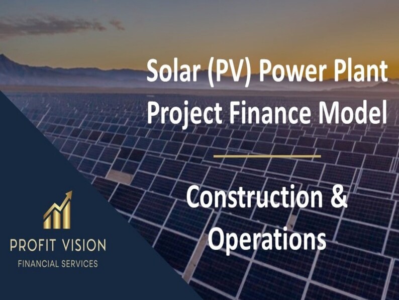 Solar PV Power Plant Project Finance Model - Etsy