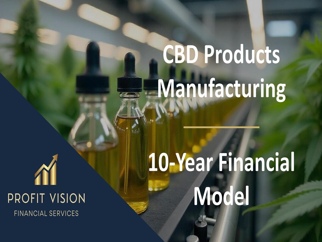 CBD Products Manufacturing – 10 Year Financial Model - Etsy