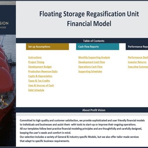 Floating Storage Regasification Unit Project Finance Model - Etsy