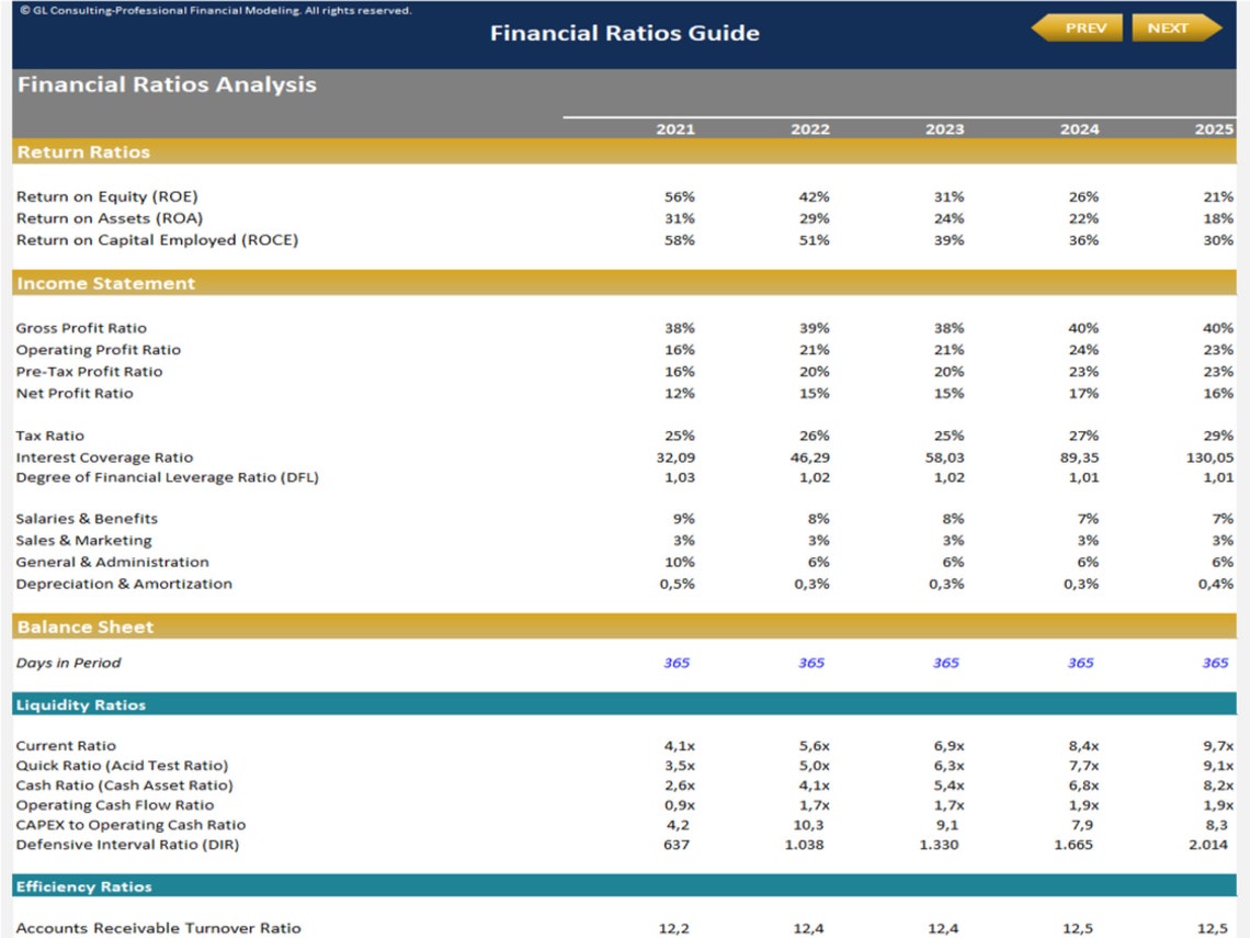 The Ultimate Guide to Financial Ratios Financial Analysis Profitability ...