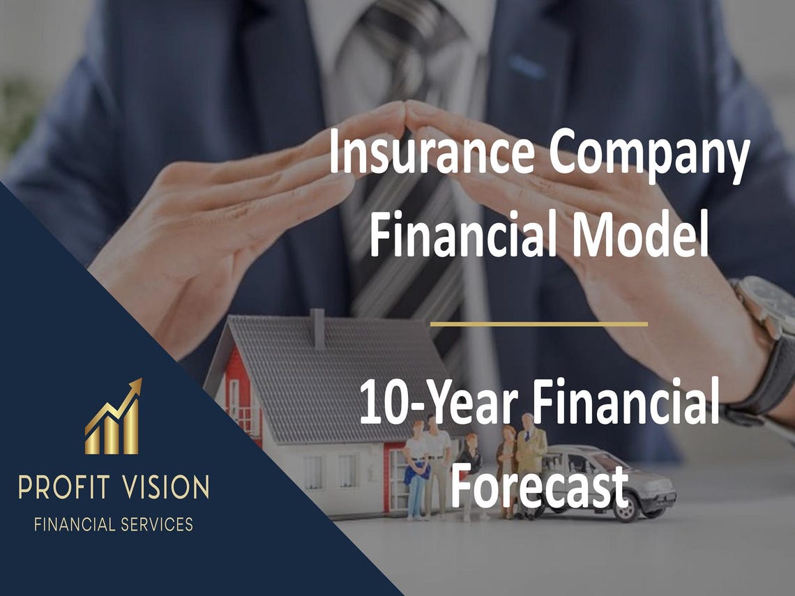 Insurance Company Financial Model – Dynamic 10 Year Forecast - Etsy