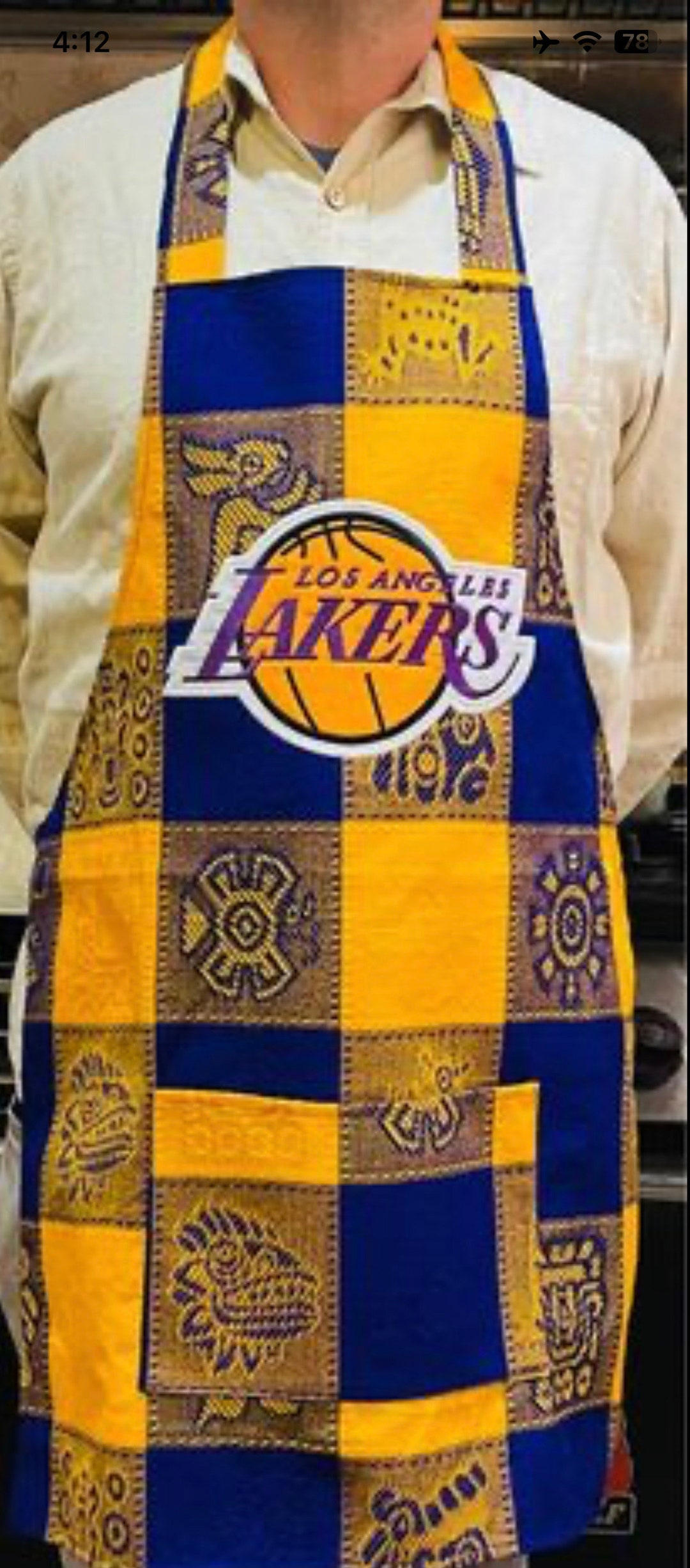 Basketball Sport Los Angeles Lakers Apron - Etsy