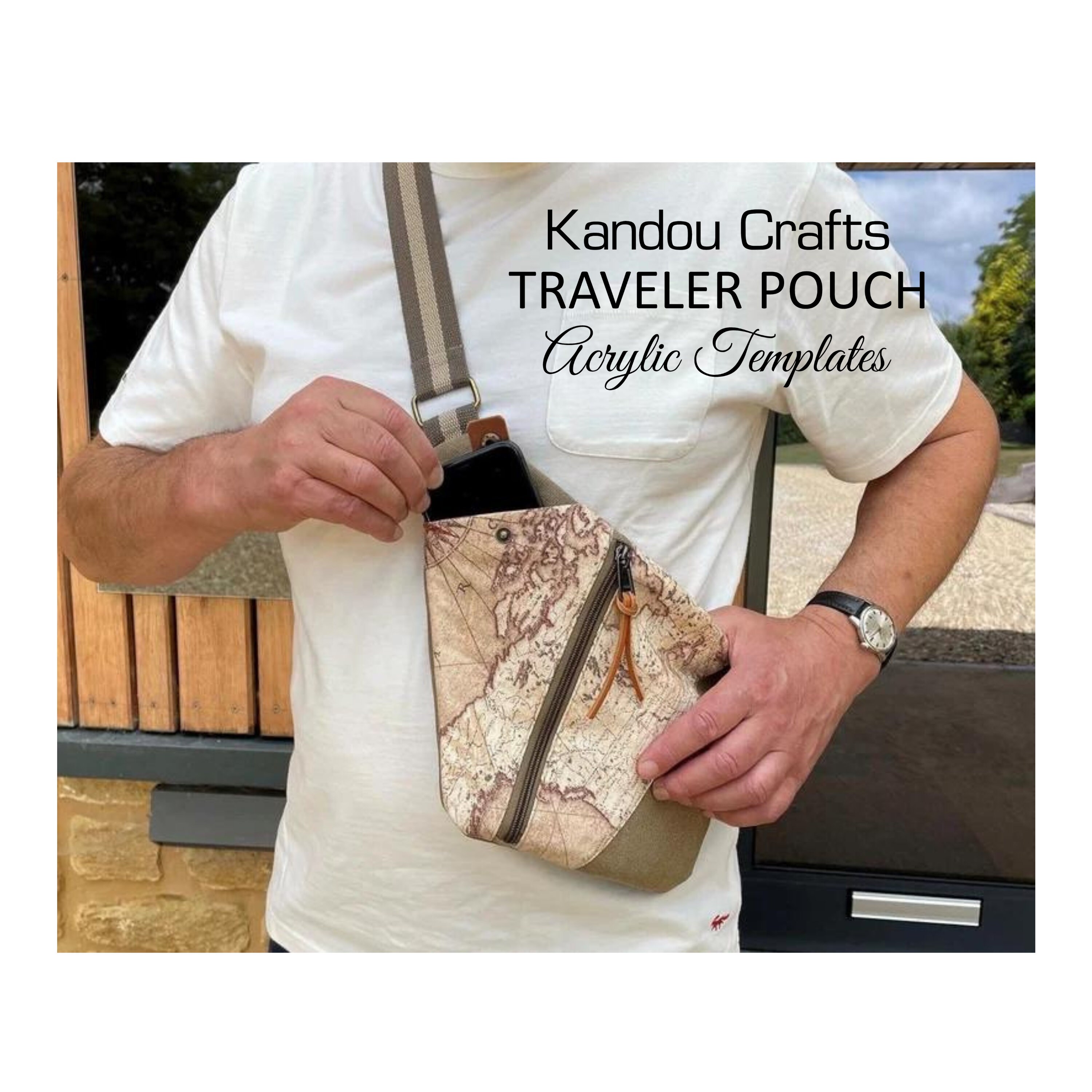 Traveler Pouch Acrylic Templates: Kandou Crafts, US Made - Etsy