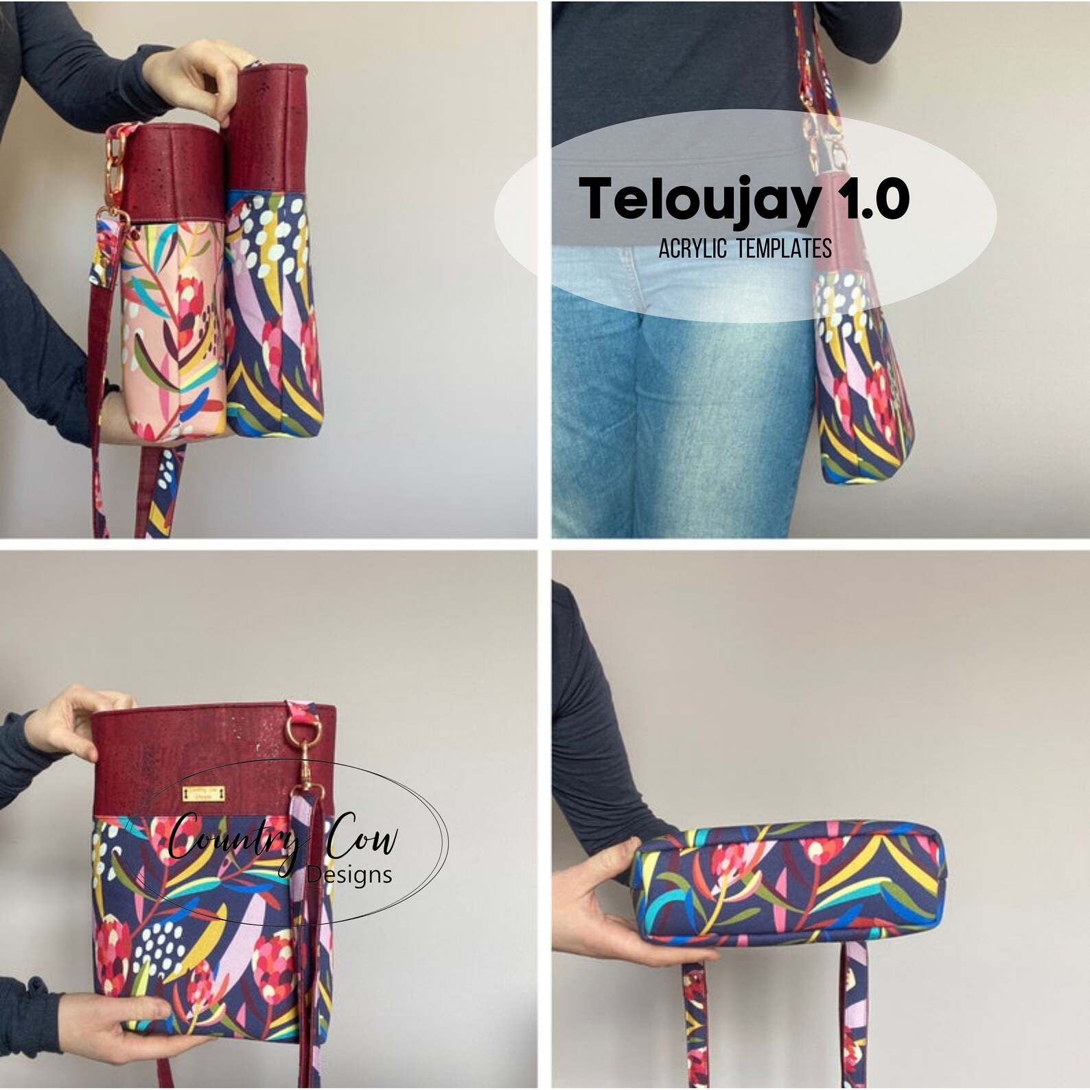 Country Cow Designs Teloujay Acrylic Templates USA Made and - Etsy