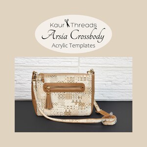 Arsia Crossbody Bag Acrylic Template Set - Kaur Threads - Etsy