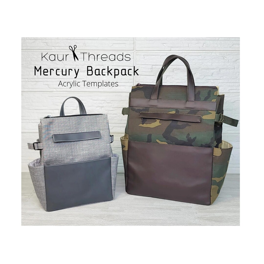 Kaur Threads Mercury Backpack Acrylic Template Set, USA Made and ...