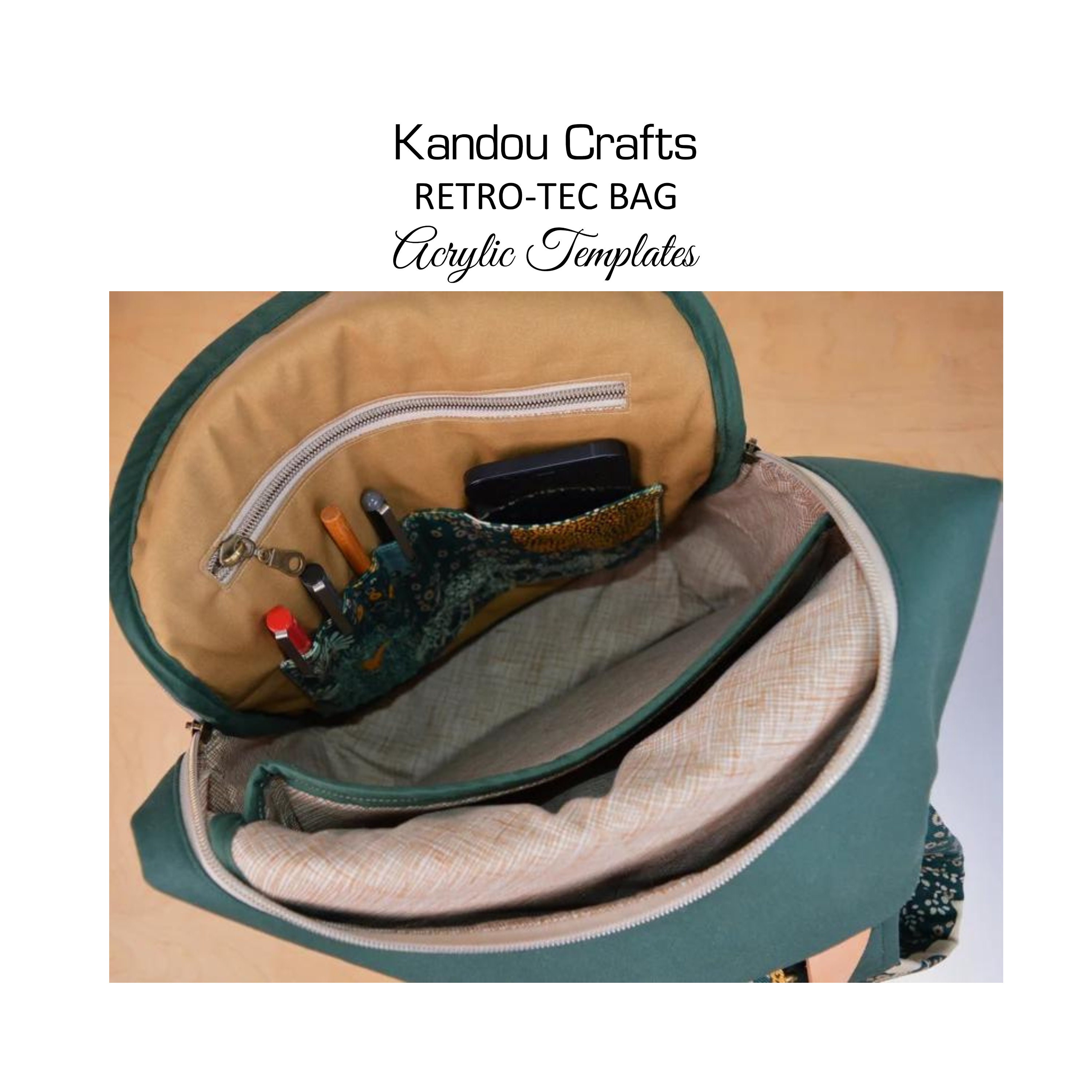 Retro-tec Bag Acrylic Template Set - Kandou Crafts - Etsy