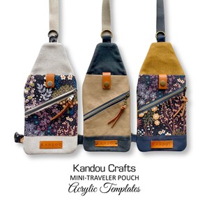 Kandou Crafts Mini-traveler Pouch Acrylic Template Set - Etsy