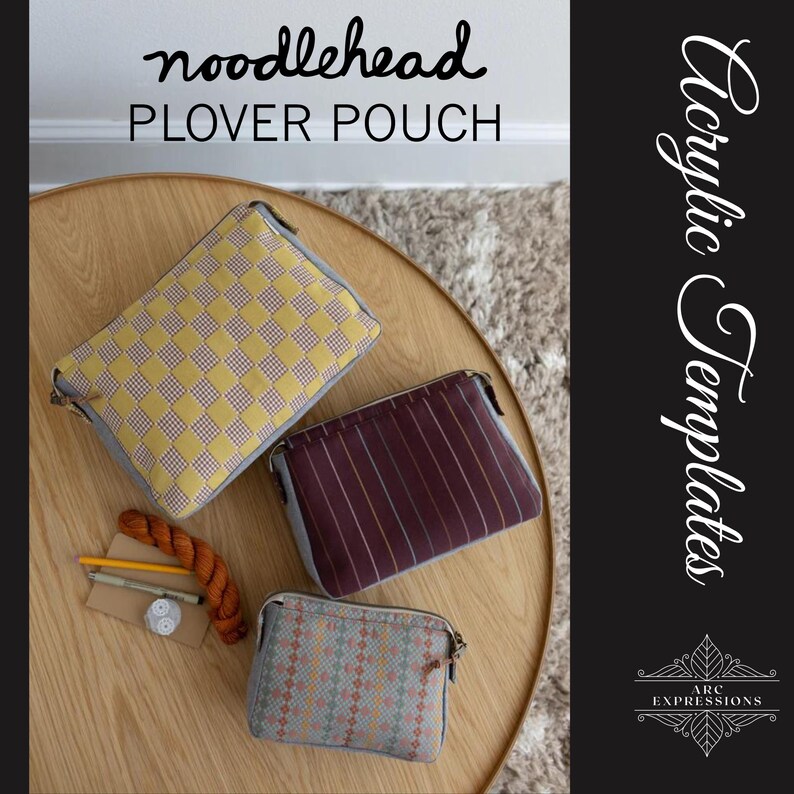 Plover Pouch Acrylic Template Set by Noodlehead - Etsy