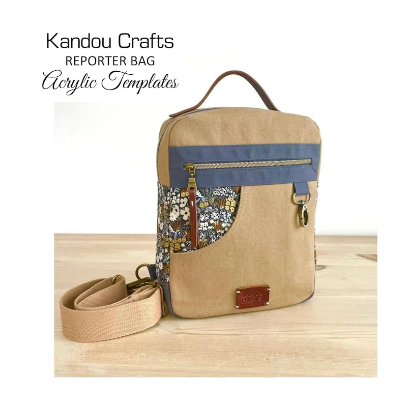 Kandou Crafts Reporter Bag Acrylic Template Set - Etsy