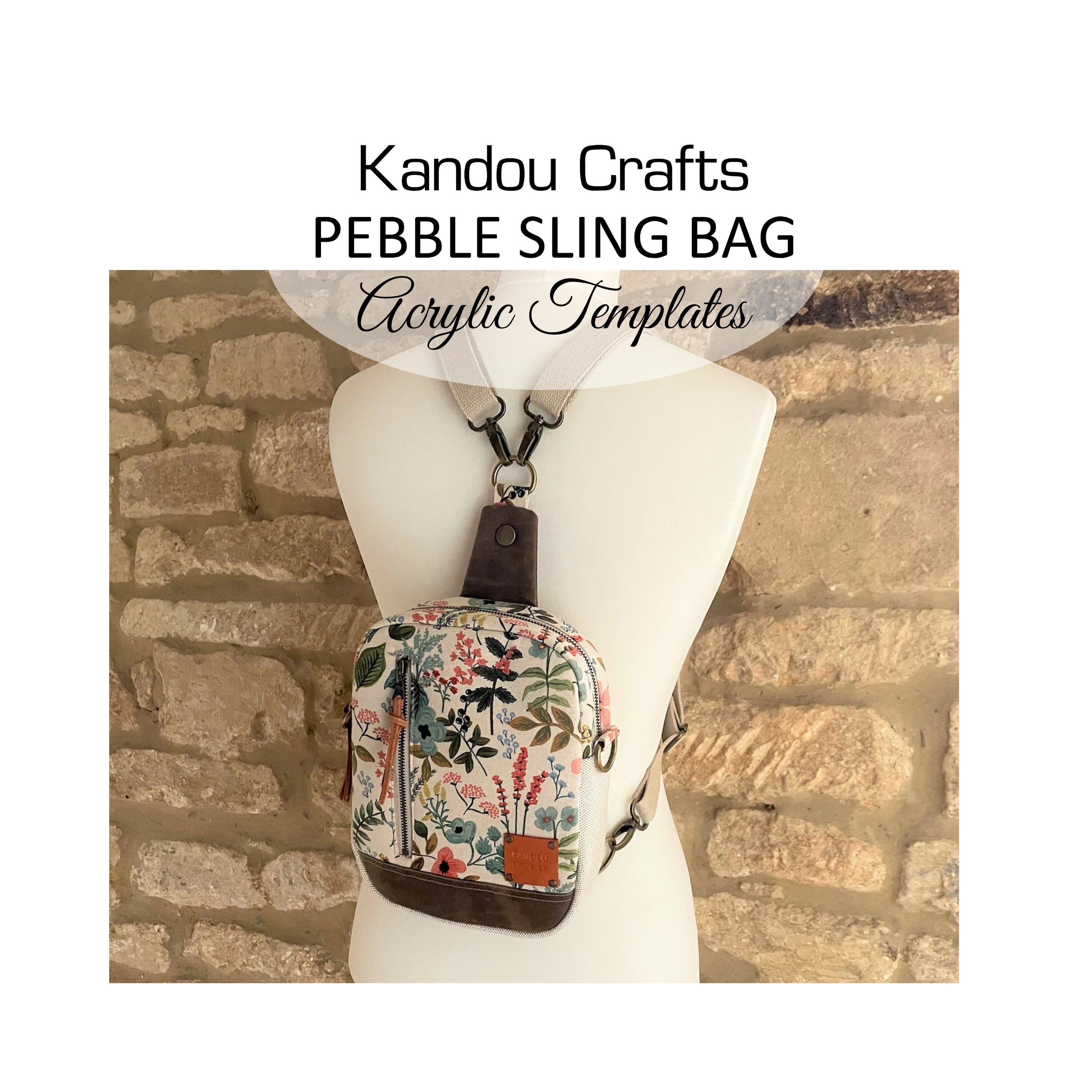 Pebble Sling Bag Acrylic Template Set - Kandou Crafts - Etsy